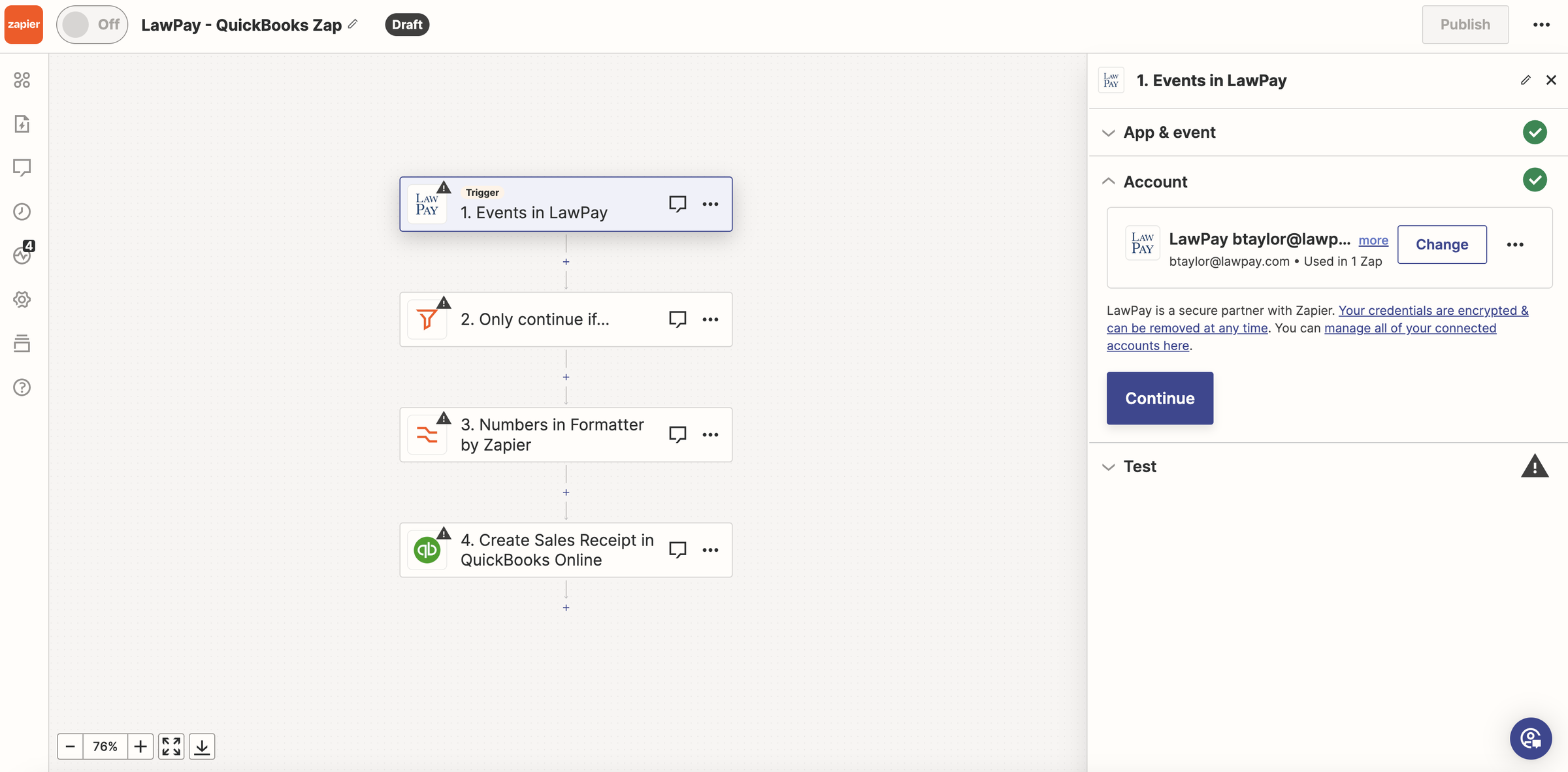 Zapier Automation & LawPay Billing & Payments Integration